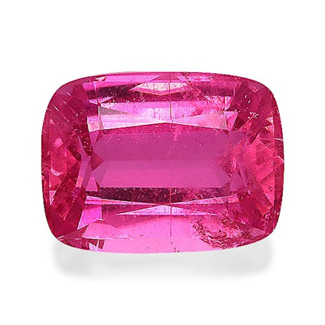2.47 CT Bubblegum Pink Cushion Cut Unheated 100% Natural Rubellite Tourmaline 9x7mm - Etsy