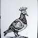 A Dignified Pigeon - Linocut Print - Etsy