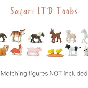 Montessori 3 Part Cards, Safari LTD Toob Farm Babies, Nomenclature ...