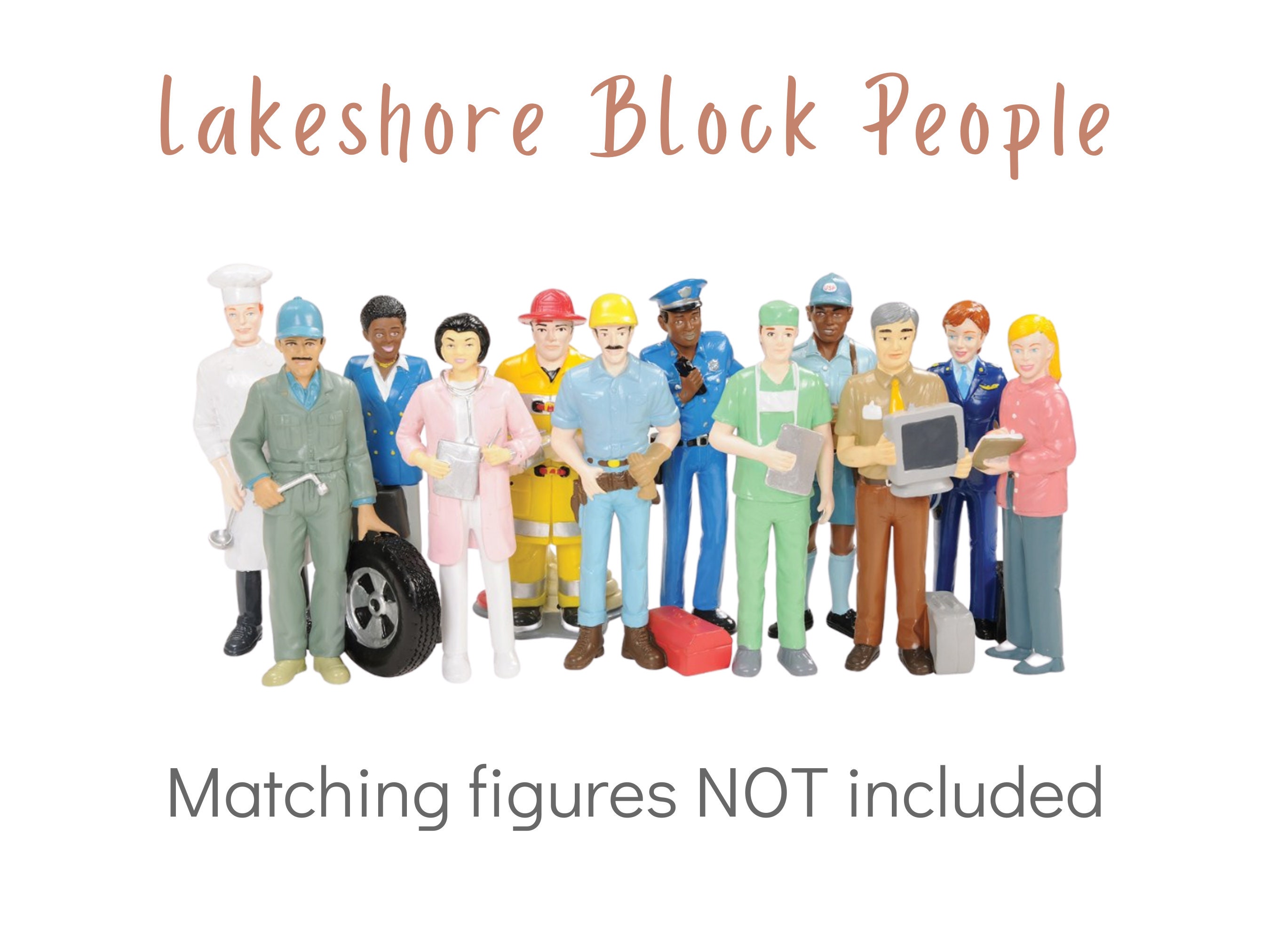 Montessori 3 Part Cards, Lakeshore Learning Block Play Vinyl Career ...