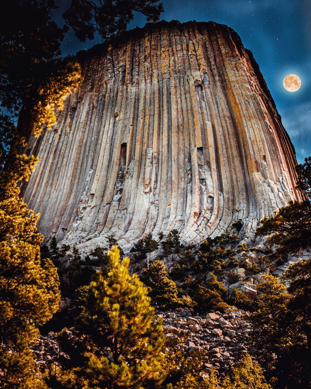 Harvest Moon With Devil's Tower, Friday the 13th - Etsy