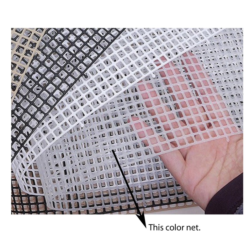 Net for Making Bags, Clear Mesh Sheet Embroidery Knitting, Easy to Cut ...