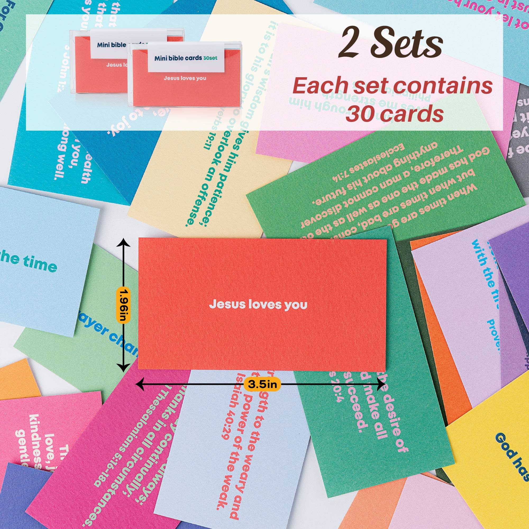 Christian Prayer Cards With Inspirational Religious Scripture Verses ...