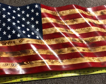 Wood Waving Flag | Etsy