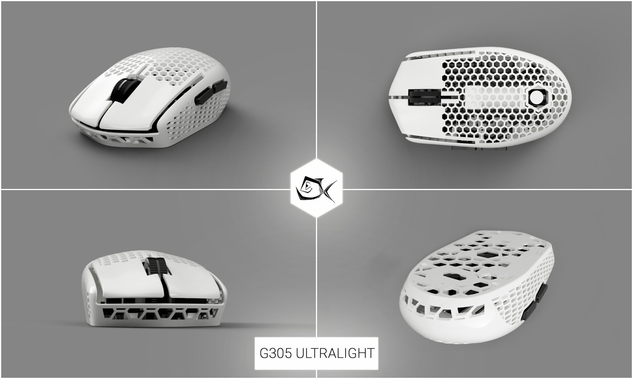 Piranha Mouse Mod: G305 Ultralight Logitech G305 Shell Swap | Etsy