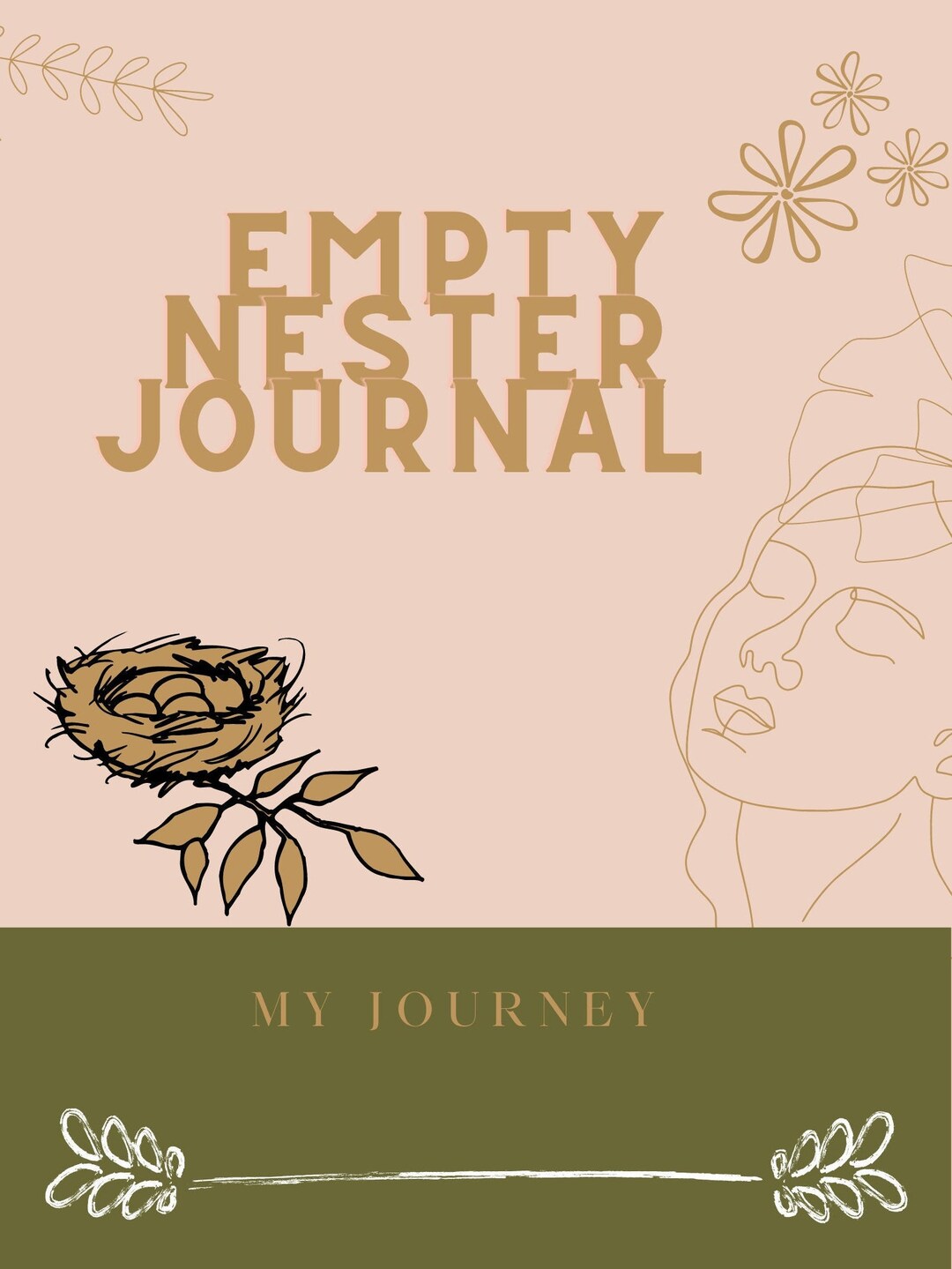 Empty Nester Journal Cover, Custom Journal Cover Order, Custom Hand ...