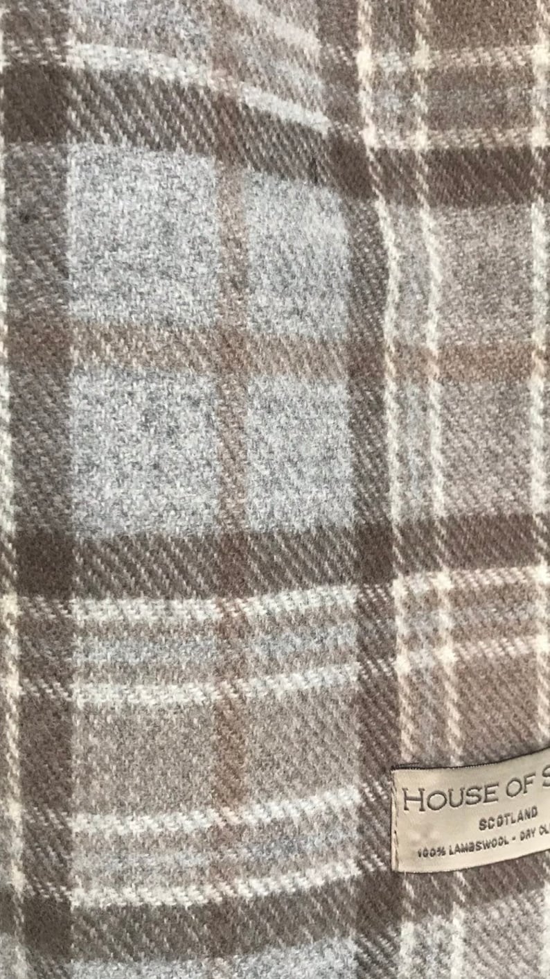 Wool Scarf Lambswoolscarf ,tartan Check, Super Soft, Made in Scotland ...