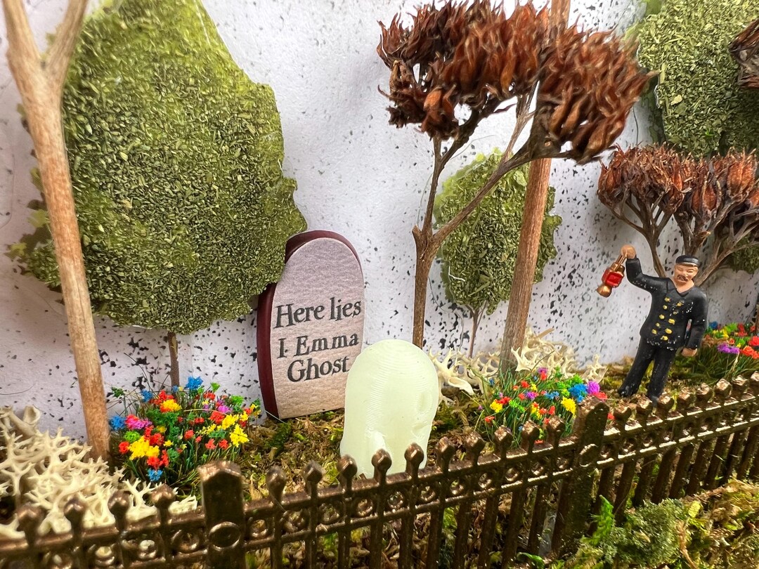 BOO Cemetery Ghost but Not Scary - Etsy