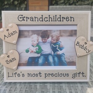 Personalised Grandchildren Photo Frame / Picture Frame. Granddaughter ...