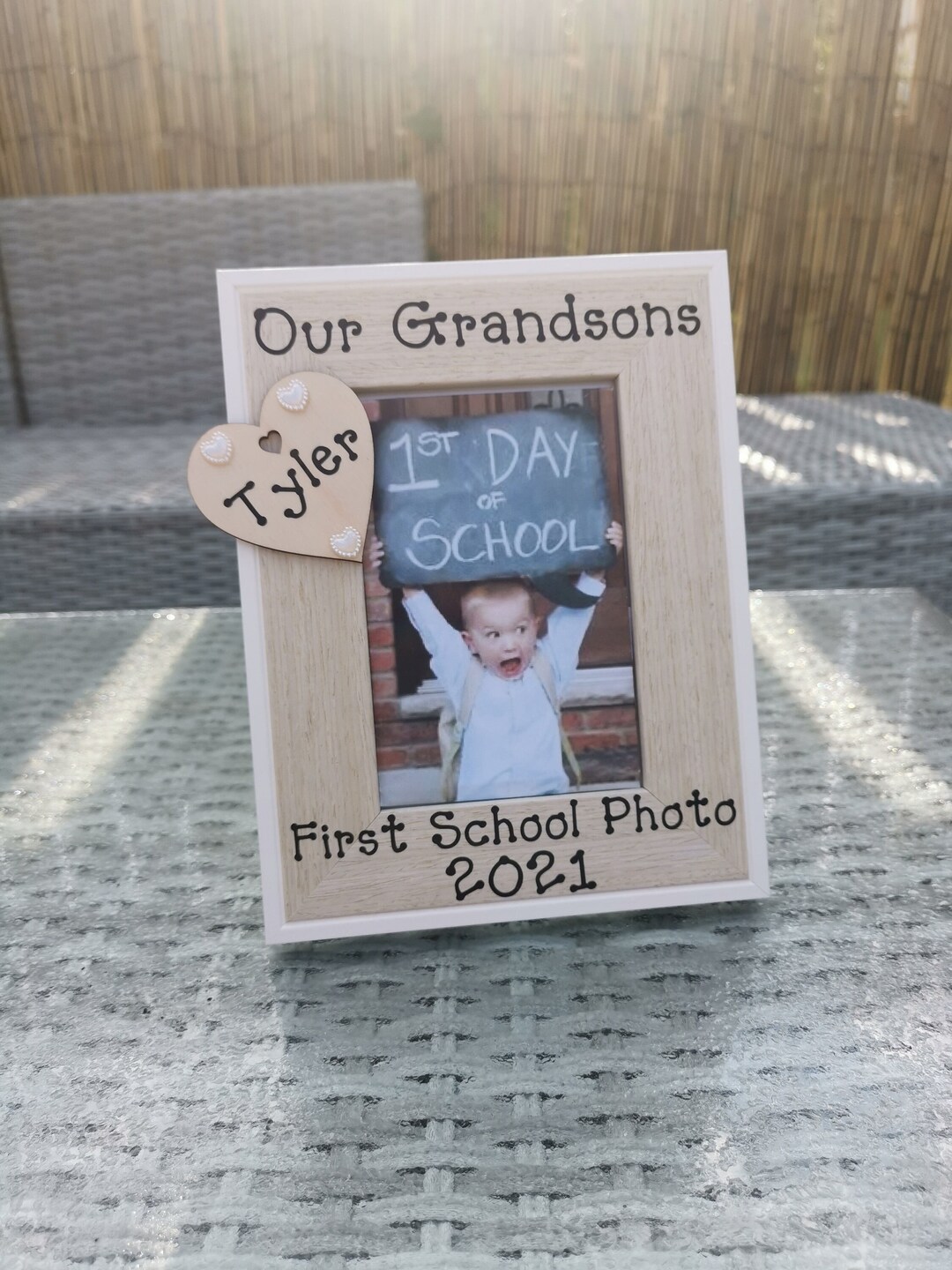 Personalised First Day of School Photo Frame / Picture Frame. Son ...