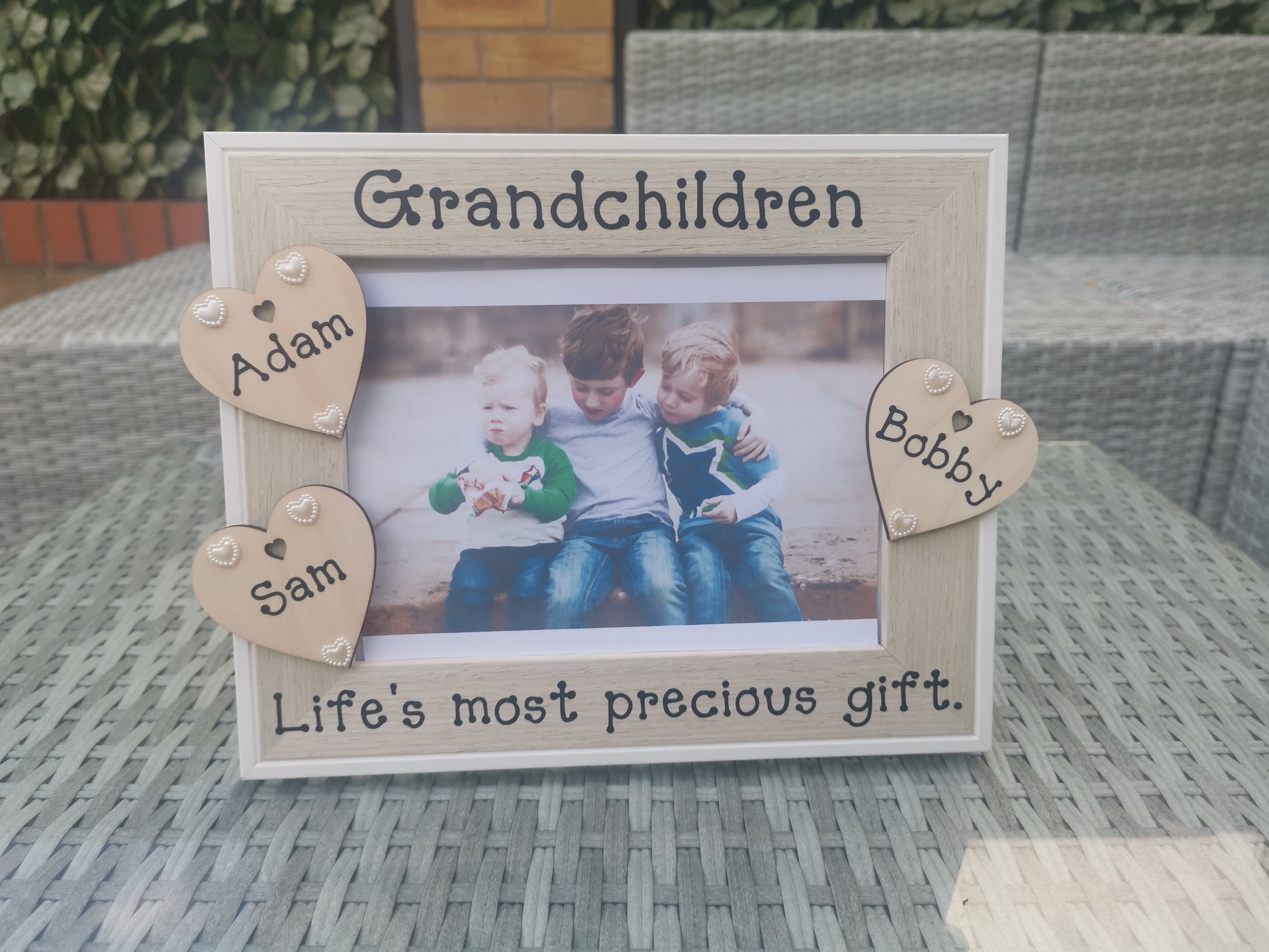 Personalised Grandchildren Photo Frame / Picture Frame. - Etsy