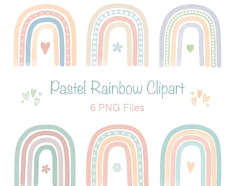 Rainbow Heart Sublimation PNG Rainbow Pride Rainbow Clip - Etsy