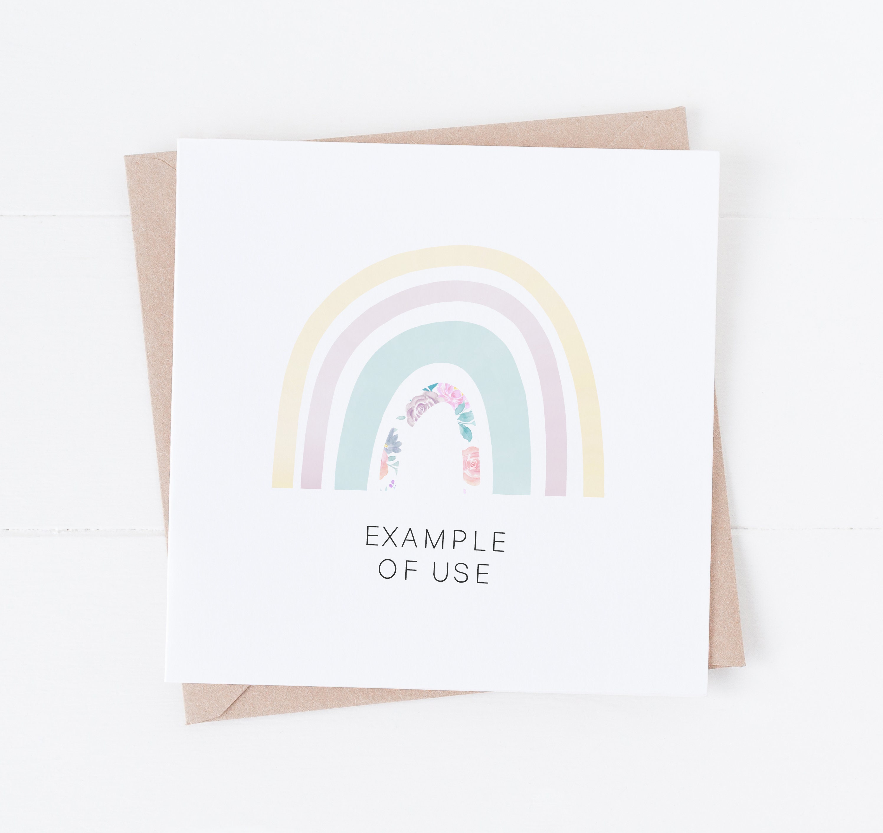 Floral Pastel Rainbow Clipart, Instant Download, Boho Rainbows Digital ...