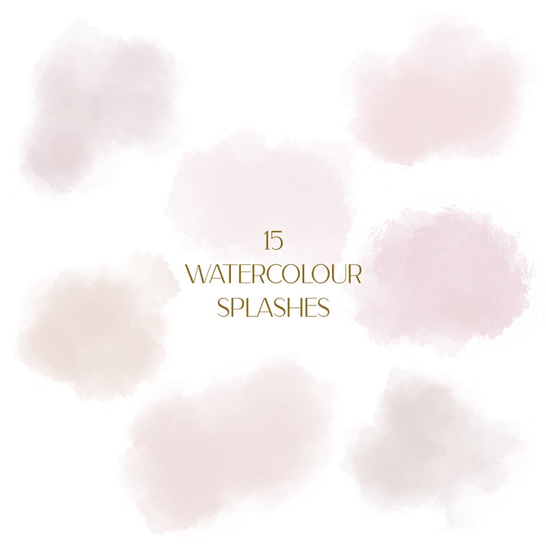 Blush Watercolour Splashes PNG Clipart, Watercolour Wash, Splash and ...