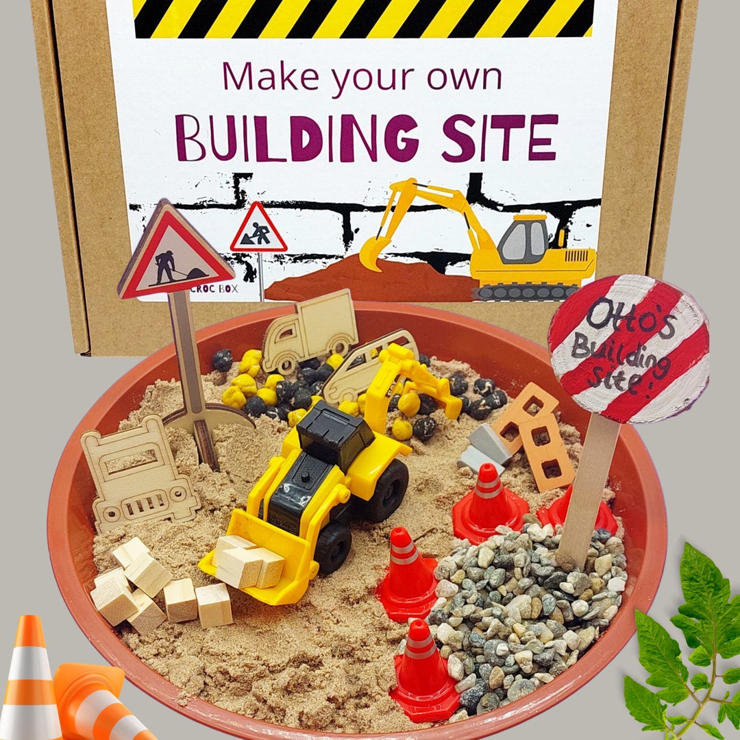 Construction Sensory Kit: Digger Pretend Play, Building Toys Birthday ...