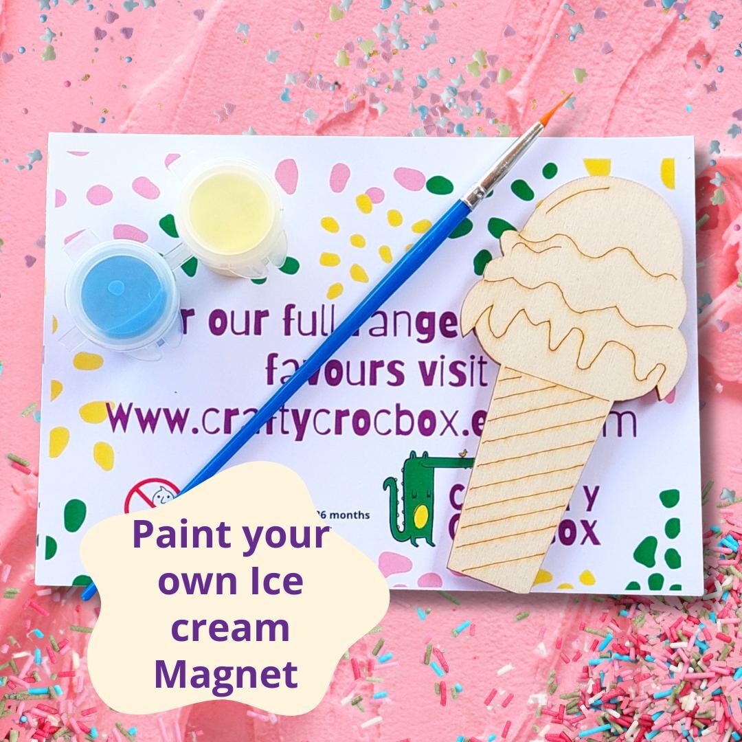 Ice Cream Magnet Painting Kit: Eco-friendly Party Favor - Etsy