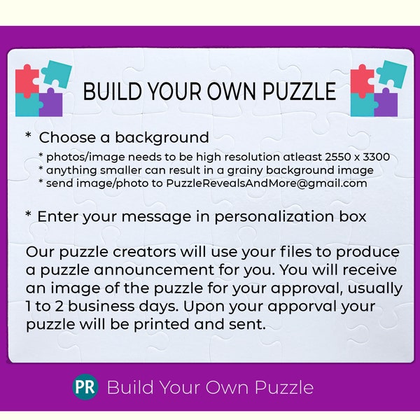 Personalized Puzzle (Just for you!) - Etsy