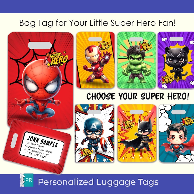 Kids Luggage Tags - Etsy