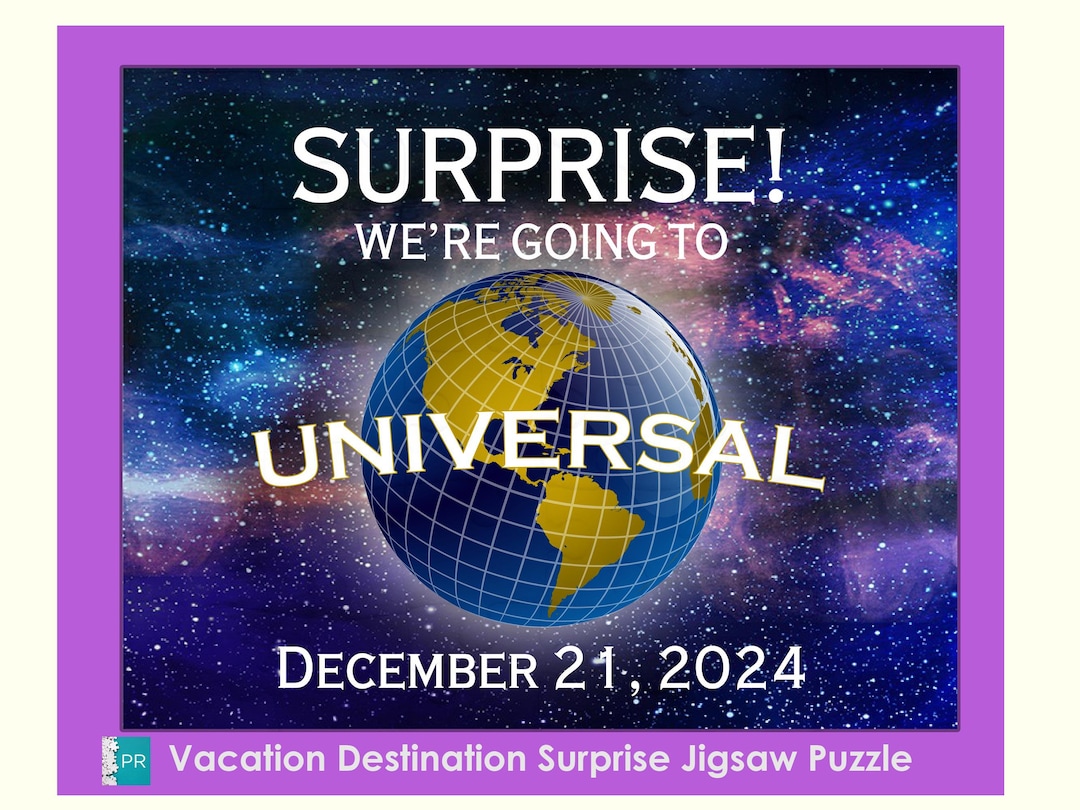 Universal Trip Reveal Jigsaw Puzzle: Custom Vacation Surprise Gift - Etsy