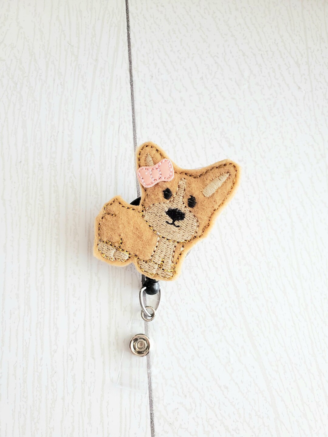 Corgi Badge Reel Clip, Veterinarian Badge Clip, Nurse Badge Reel ...