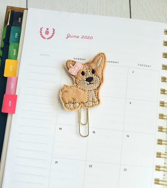 Corgi Plannerclip Paperclip for Planners Bookmark | Etsy