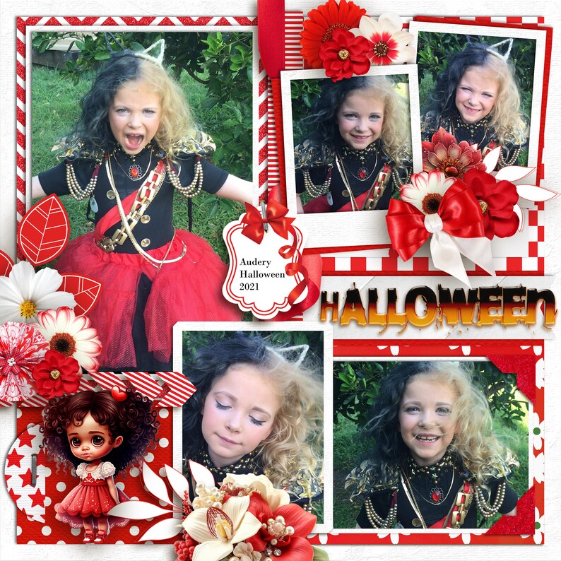 Digital Scrapbook Kit, Simple Pages 4, 12x12, 300dpi, Digital Scrapbook ...