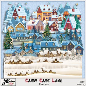 Digital Scrapbook Kit, Candy Cane Lane is a 12x12, 300dpi, Digital ...