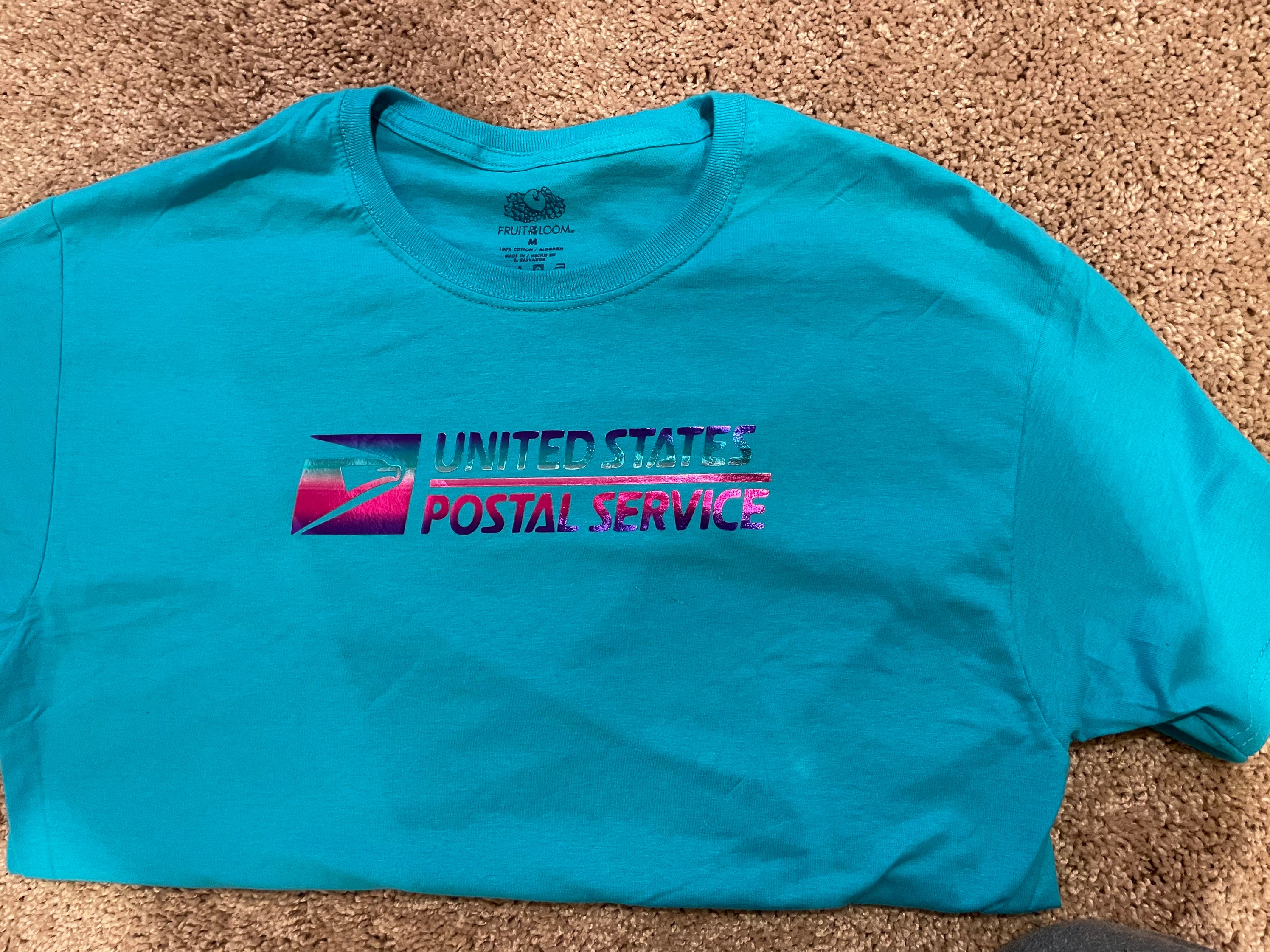 USPS Customizable T-Shirt Teal | Etsy