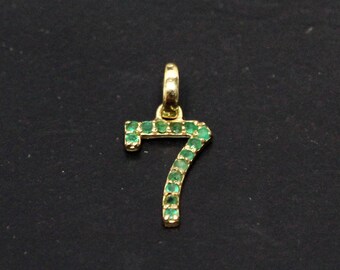 Number 7 Pendant - Etsy