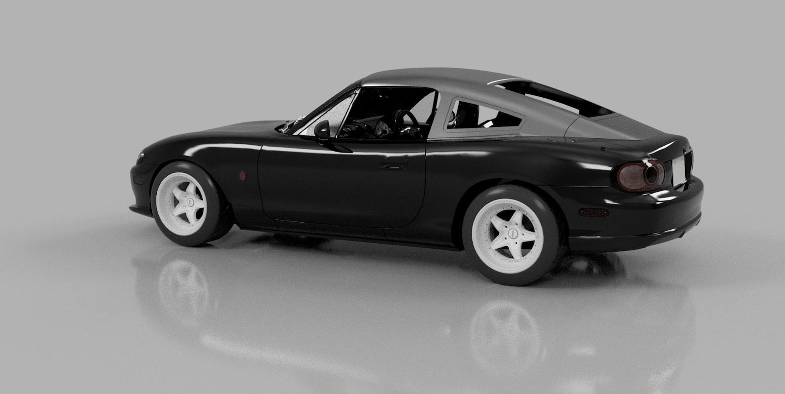 Miata Fastback Hardtop 3D Printable Model V2 - 300mm Printer - Etsy