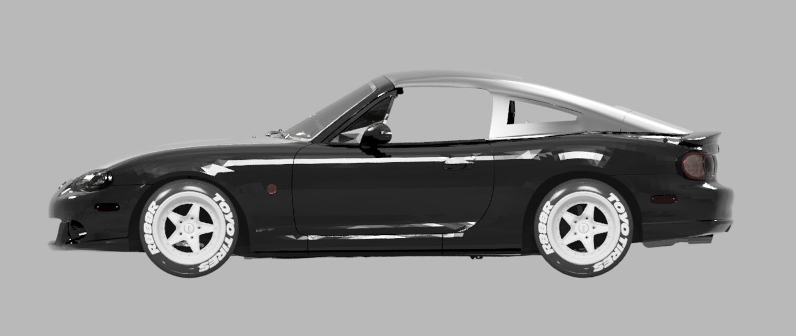 Miata Fastback Hardtop 3D Printable Model - Etsy