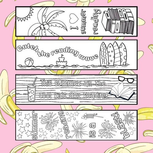 Cupcakes Reading Coloring Bookmarks for Kids Classroom | Etsy