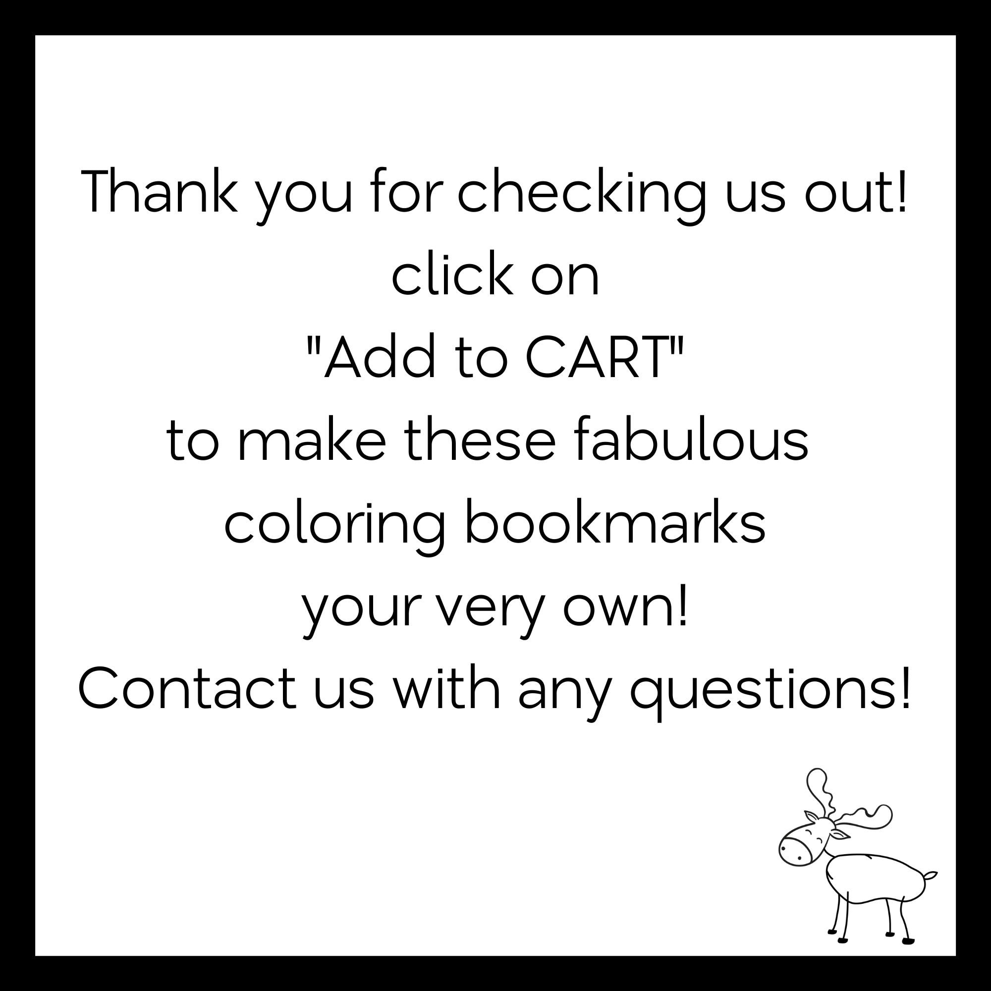 Birthday Coloring Bookmarks Printable Bookmarks to Color Birthday Party ...