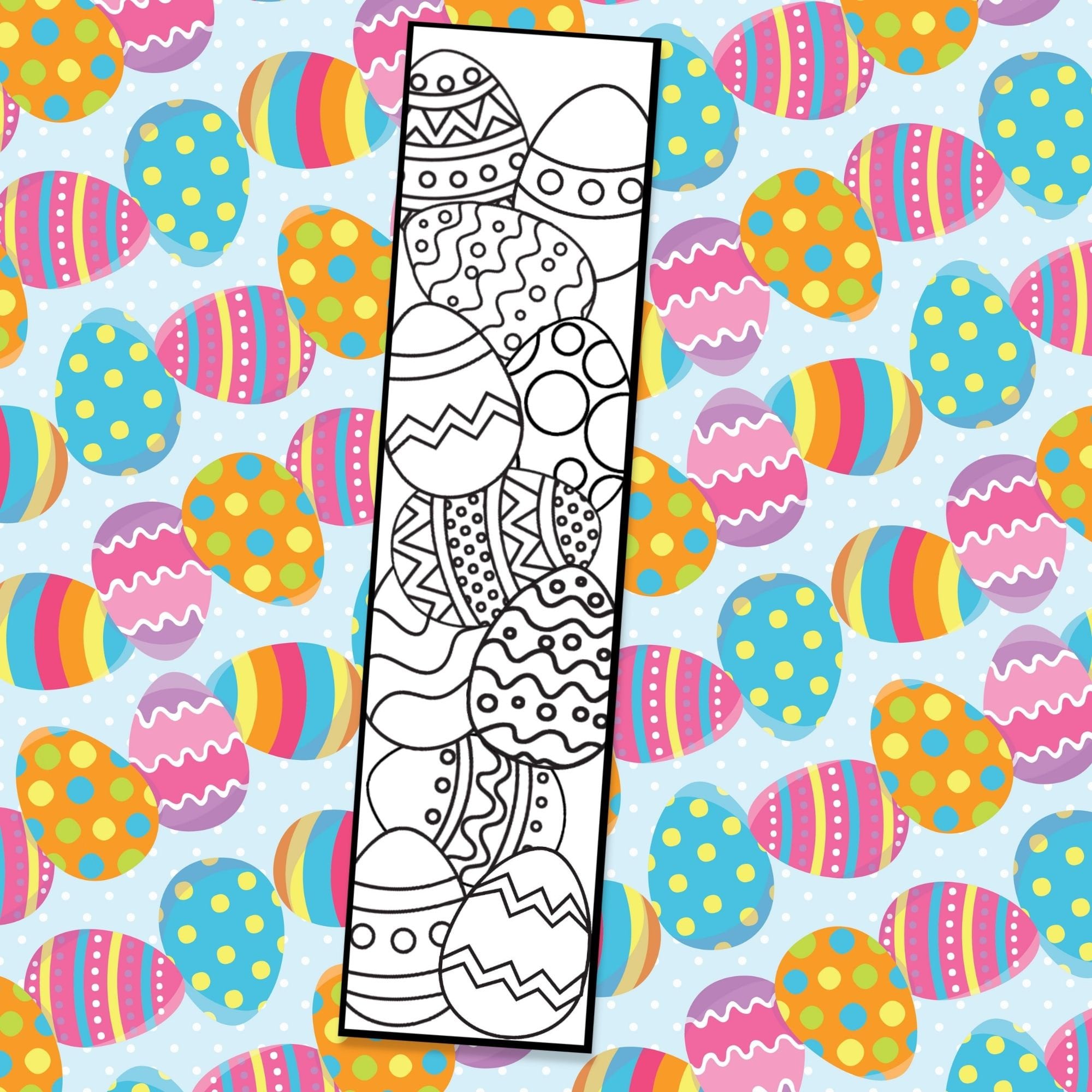 Easter Kids Coloring Bookmarks, Printable Bookmarks - Etsy