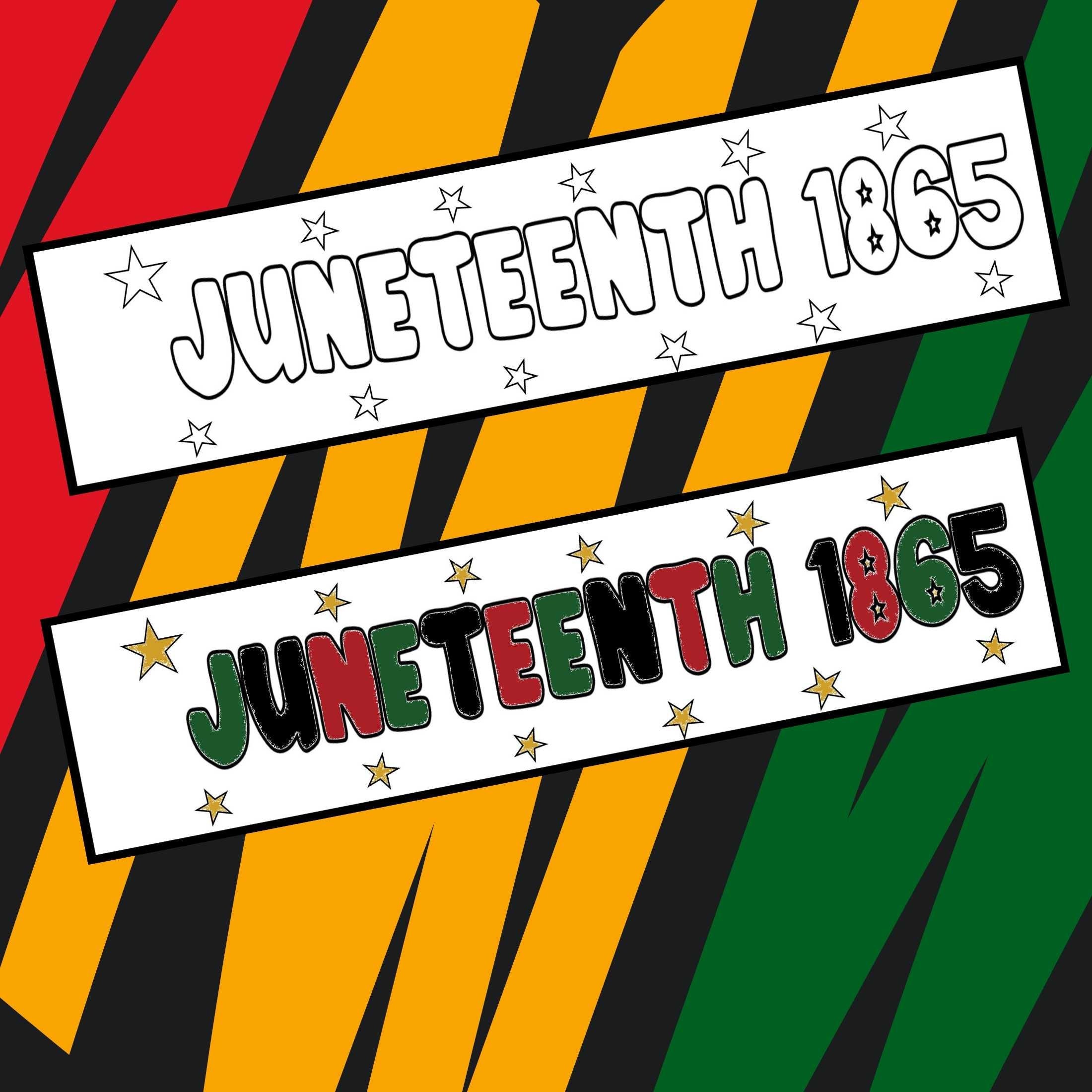 Juneteenth Coloring Bookmarks - Celebrate Freedom - Printable Bookmarks ...