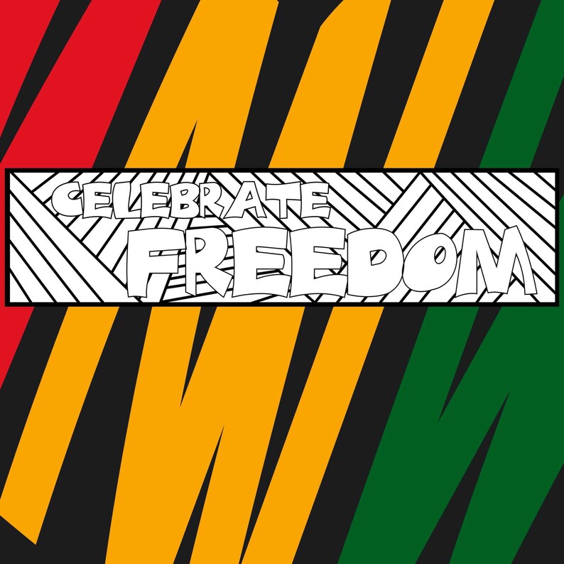 Juneteenth Coloring Bookmarks - Celebrate Freedom - Printable Bookmarks ...