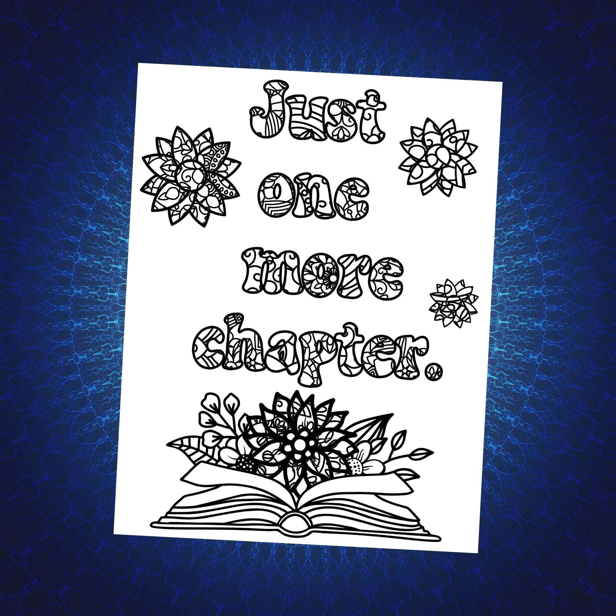Mandala Word Art Coloring Pages - Book Lovers Coloring Sheets - Etsy