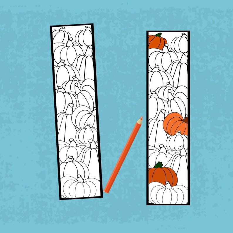 Thanksgiving/autumn Coloring Bookmarks - Printable Bookmarks to Color ...