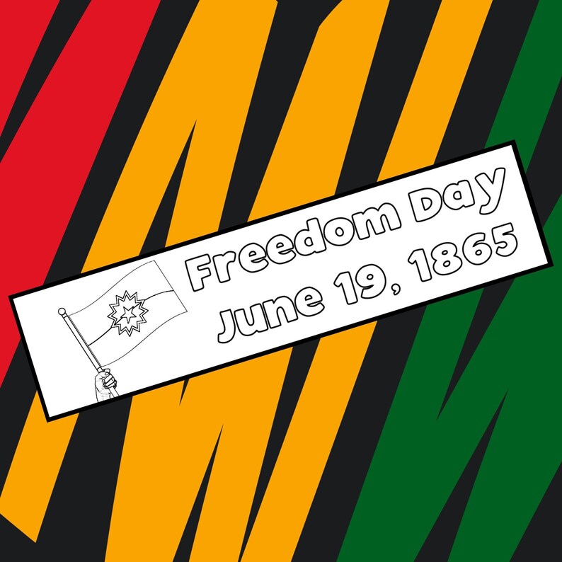 Juneteenth Coloring Bookmarks - Celebrate Freedom - Printable Bookmarks ...