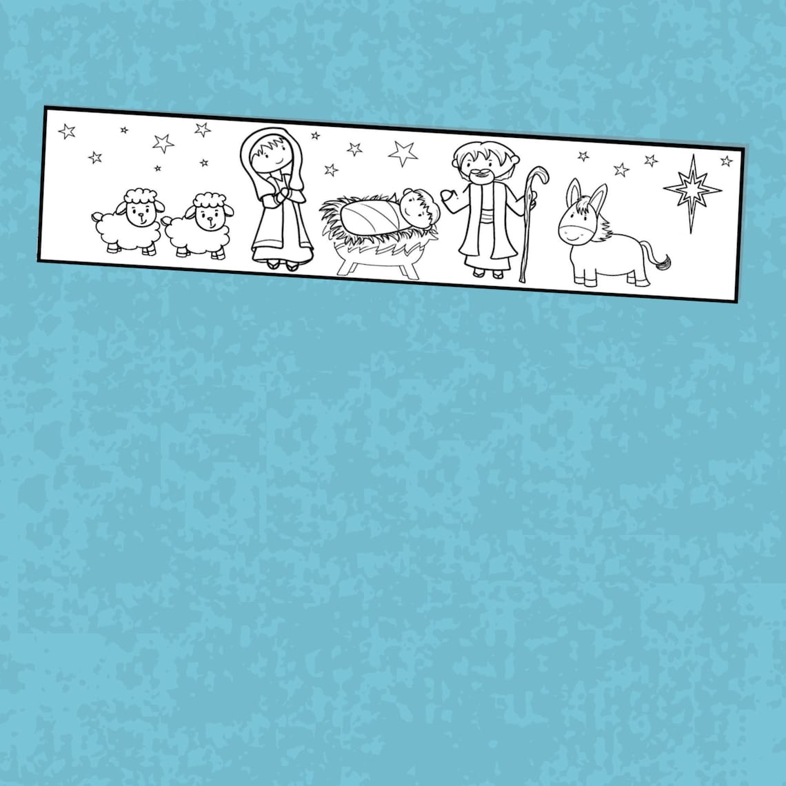 Christmas Nativity Coloring Bookmarks - Printable Bookmarks to Color ...