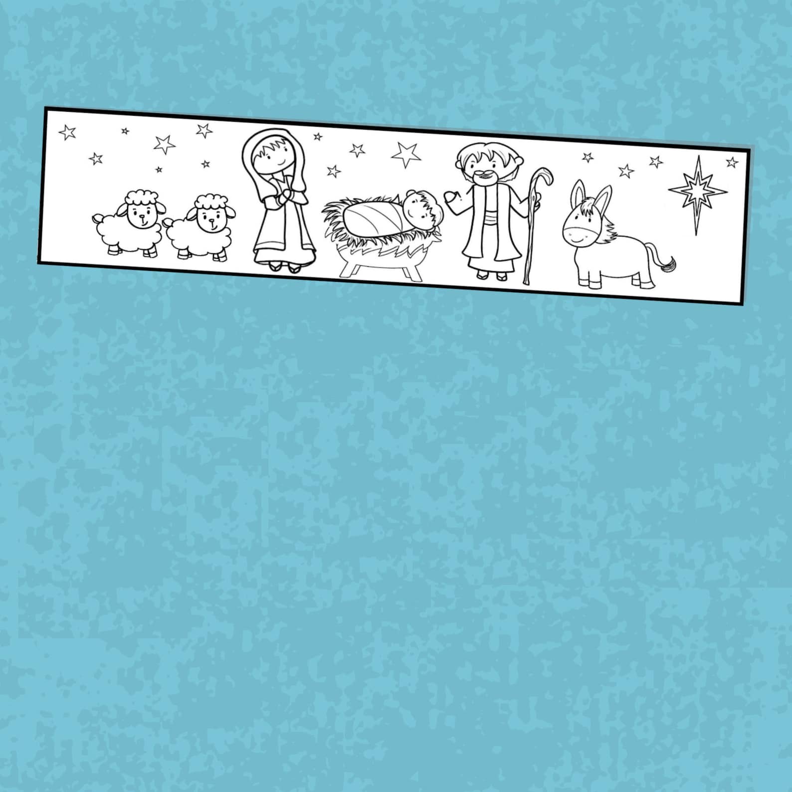 Christmas Nativity Coloring Bookmarks - Printable Bookmarks to Color ...