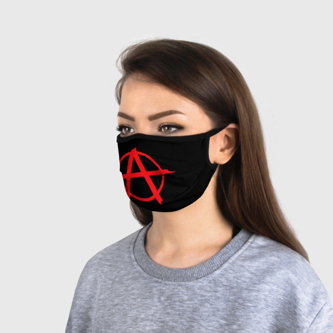 Anarchy Symbol Face Mask Punk Rock Mask Reusable Washable | Etsy