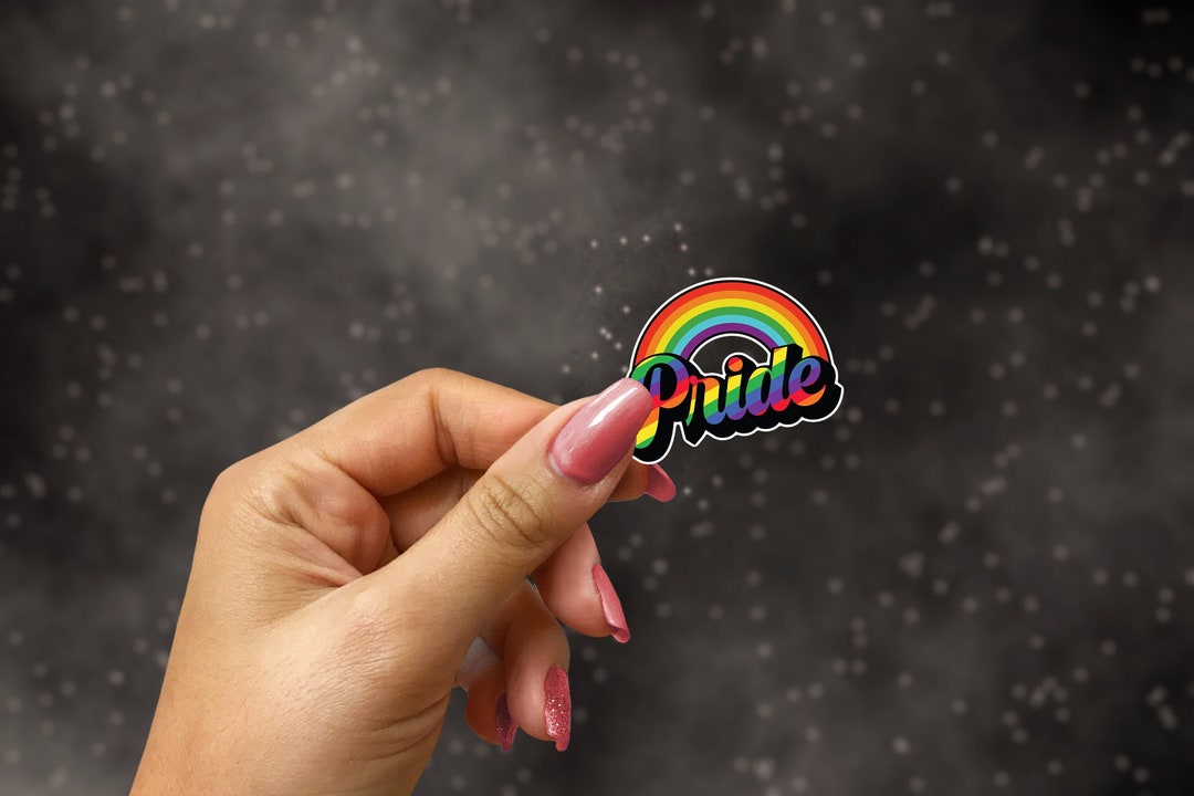 RETRO RAINBOW PRIDE | Pride Sticker, Retro Pride Sticker, Retro Rainbow ...