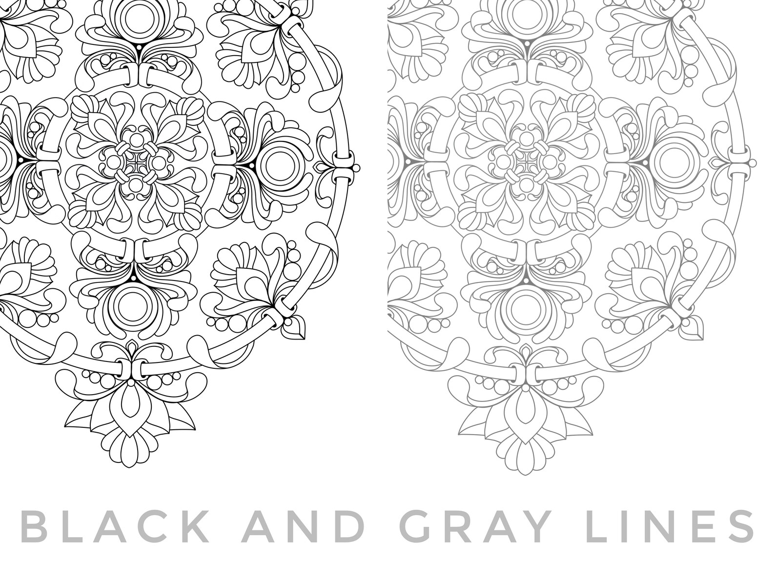 Coloring Page 8. Printable Digital Adult Coloring Page. | Etsy