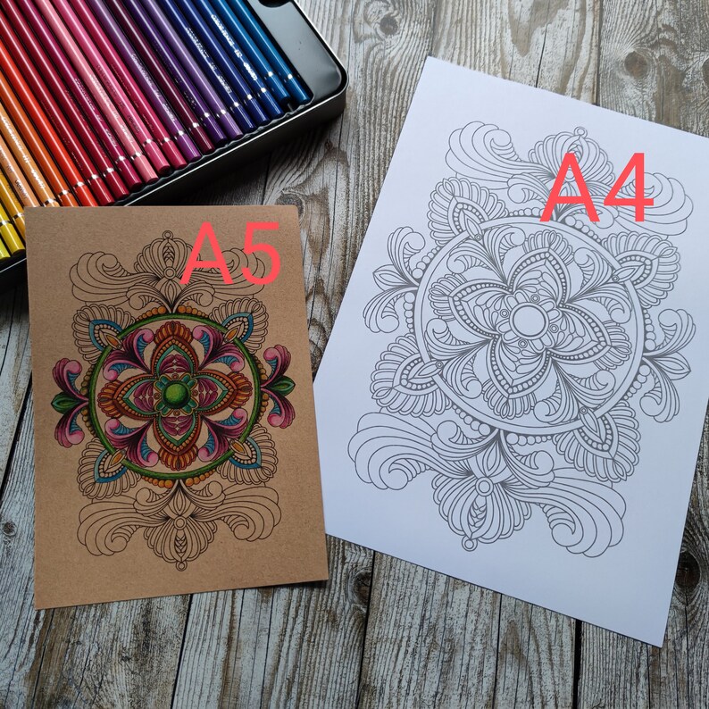 Coloring Page 5. Printable Digital Adult Coloring Page. - Etsy