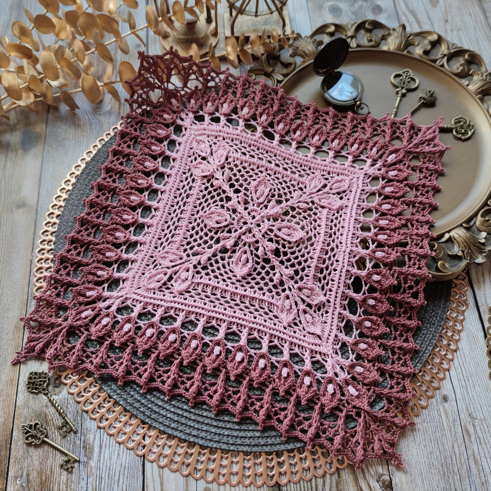 Pattern With Photo Tutorial for Crochet Doily Michelle. PDF Crochet ...