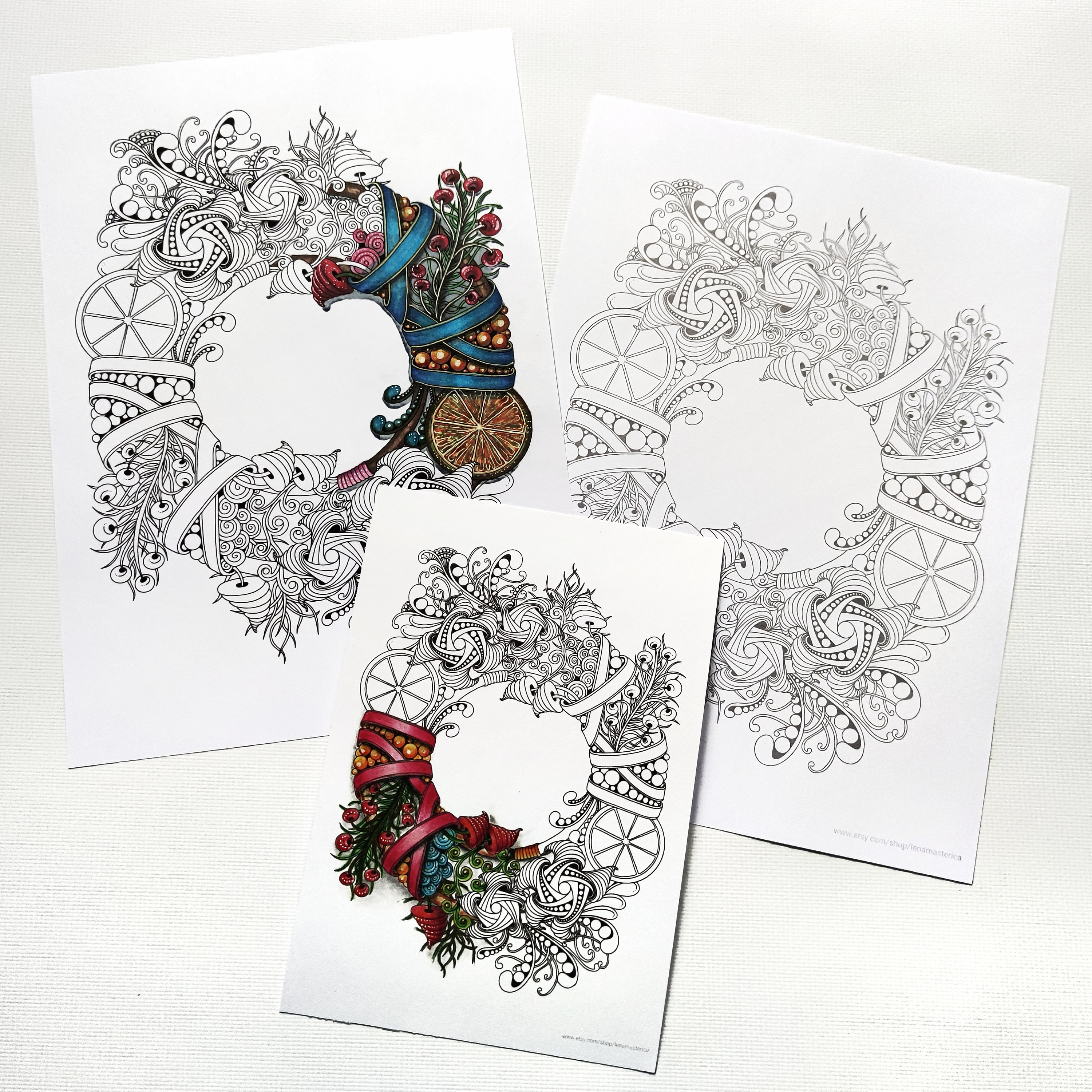 Coloring Page 3. Printable Digital Adult Coloring Page. - Etsy