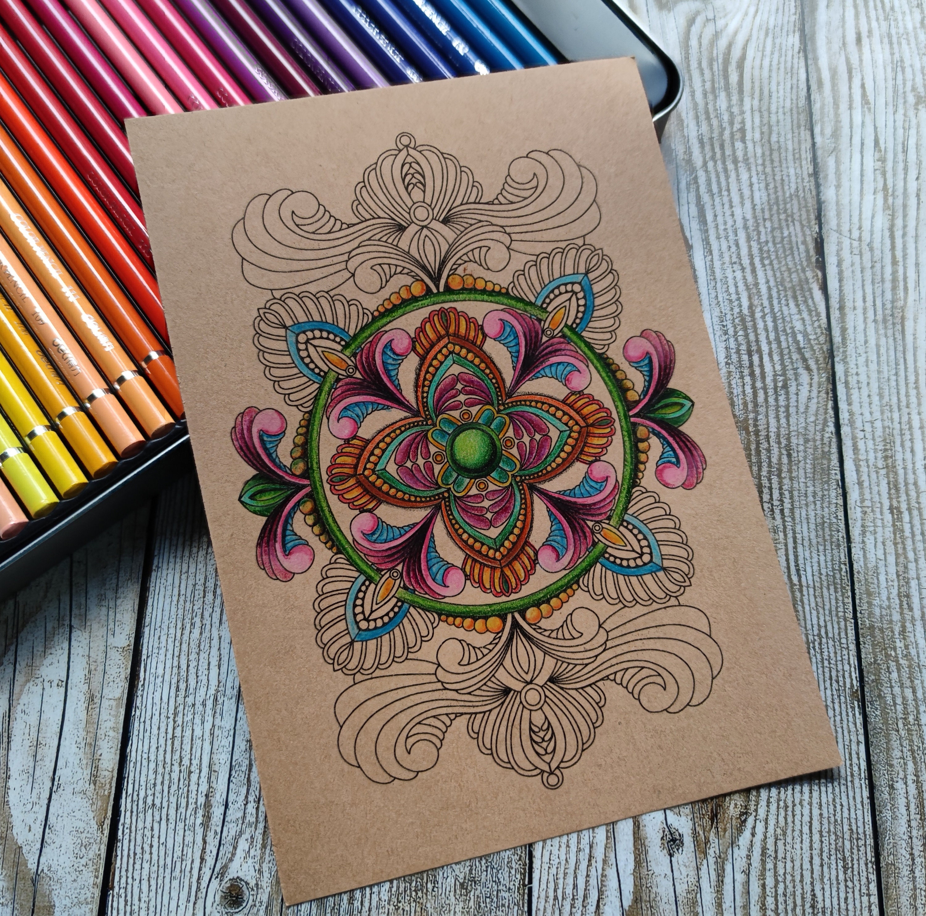 Coloring Page 5. Printable Digital Adult Coloring Page. - Etsy