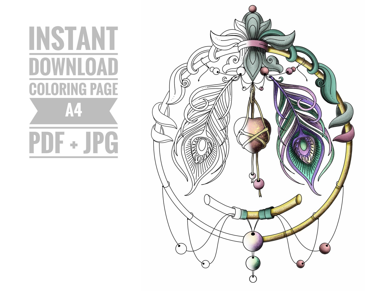 Coloring Page 21. Printable Digital Adult Coloring Page. - Etsy