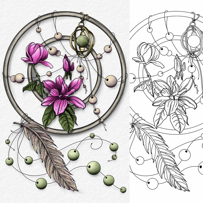 Coloring Page 20. Printable Digital Adult Coloring Page. - Etsy